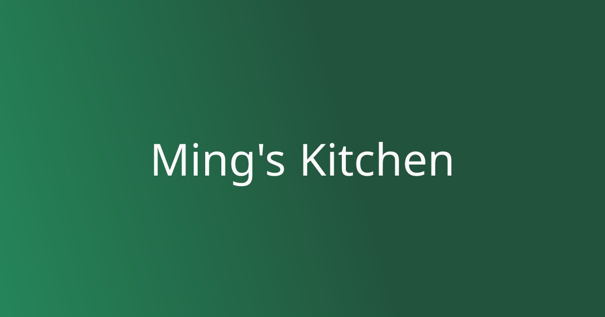 Order Authentic Chinese Online | Ming's Kitchen - Pickup or Delivery ...